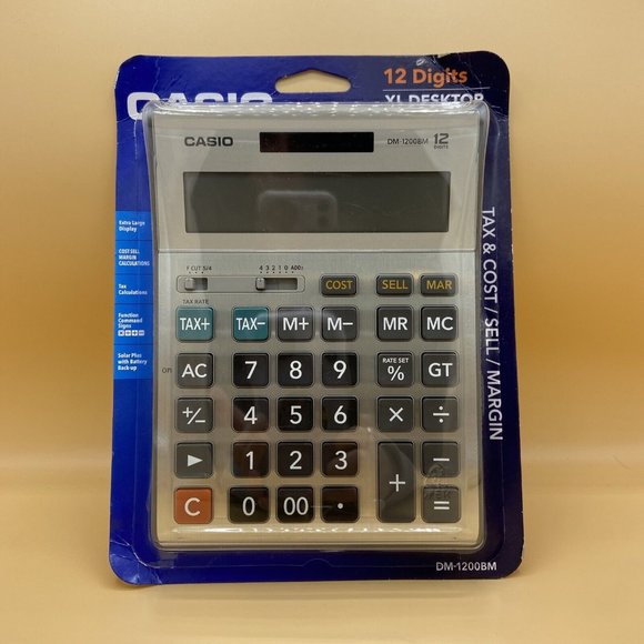 Casio | Other | Casio Dm20bm Desktop Simple Calculator W Extra Large ...